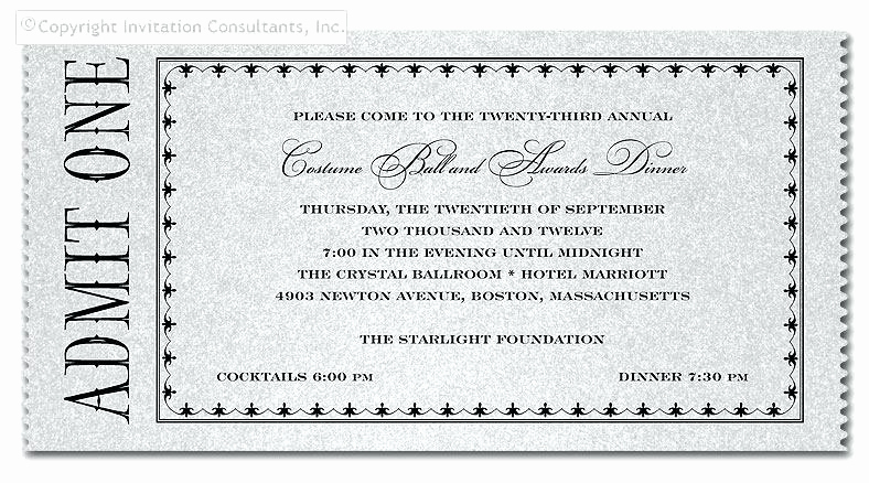 30 Admit One Ticket Template