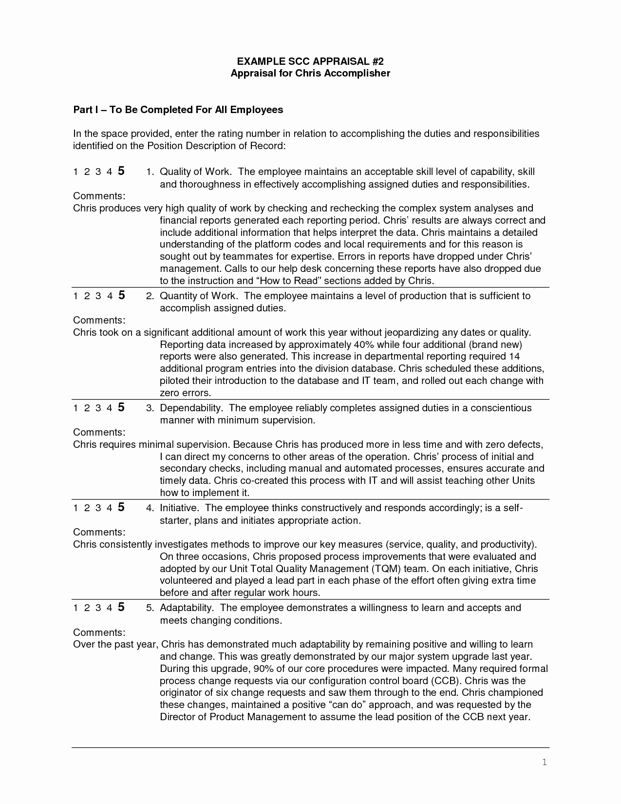 Employee Performance Evaluation Form Word Sample Answers Vrogue