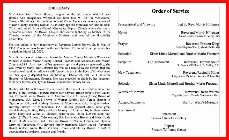 30 Sample Obituary For Father