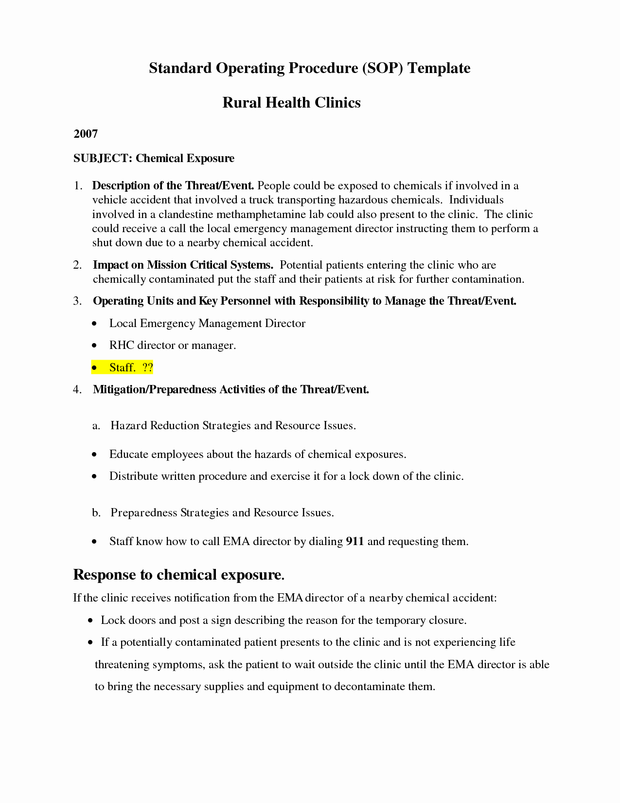 30 Standard Operating Procedure Examples